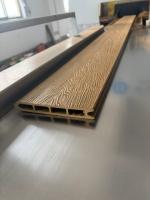 China Anti-UV 160*20mm Composite Wood WPC Fence Boards Yellow Brown Color for sale