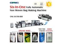 China Low Nosie PP Non Woven Bag Making Machine Ultrasonic Sealing For T Shirt Bag for sale