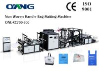 China Low Noise Fully Automatic Non Woven Bag Making Machine With Handle Attach for sale