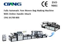 China 220v / 380v Non Woven Shopping Bag Making Machine 9 Motors High - Speed for sale