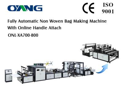 China 220v / 380v Non Woven Shopping Bag Making Machine 9 Motors High - Speed for sale