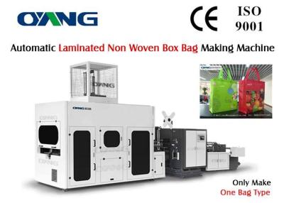 China 25-35pcs / Min Laminated Non Woven Box Bag Making Machine 28 Kw Total Power for sale