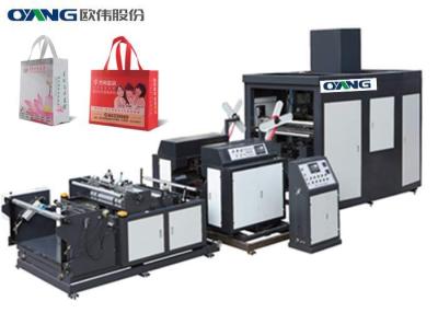 China 380V Automatic Non Woven Bag Making Machine With Handle Attached , 37-52cm Loop Handle for sale