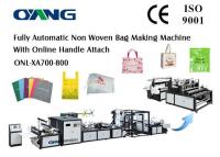 China High Output Automatic Non Woven Bag Making Machine With Zipper Function for sale