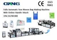 China Low Nosie PP Non Woven Bag Making Machine Ultrasonic Sealing For T Shirt Bag for sale