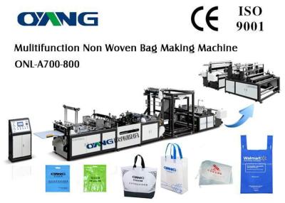 China Ultrasonic Sealing PP Non Woven Bags Manufacturing Machine For D Cut / T Shirt Bag for sale