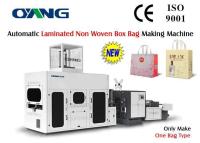 China Eco Laminated Non Woven Box Bag Making Machine For Wine / Drink / Gift Package for sale