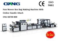 China Automatic Ultrasonic Non Woven Bag Making Machine With Tension Control Device for sale