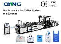 China PLC Control Ultrasonic Non Woven Bag Making Machine With Speed 40-100pcs / Min for sale