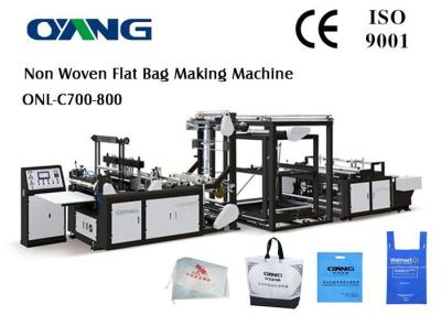 China PLC Control High Speed PP Non Woven Bag Making Machine With Two Stepper Motor for sale