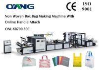 China PLC Single Phase High Speed Non Woven Bag Making Machine For Box Type Bag for sale