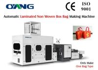 China No Reverse Laminated Non Woven Box Shopping Bag Making Machine With Handle for sale