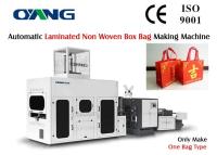 China Eco Friendly Laminated Non Woven Box Bag Making Machine High Output for sale