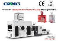 China No Reverse Laminated PP Woven / Non Woven Box  Bag Making Machine With Handle for sale