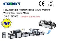 China High Speed PP Non Woven Bag Making Machine For D - Cut Bag One year Warranty for sale