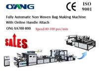 China Biodegradable Bag Automatic Non Woven Bag Making Machine 40-100 pcs/min for sale