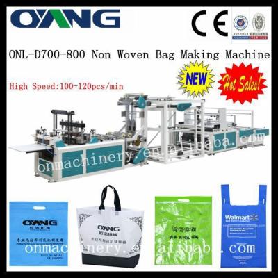 China Servo Motor PP Non Woven Bag Making Machine / Equipment For Non Woven Loop Handle Bags for sale