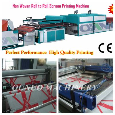 China two color Non Woven Screen Printing Machine for nonwoven bags for sale