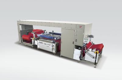 China Auto two color non woven fabric roll to roll screen printing machine , 1500m/hour for sale