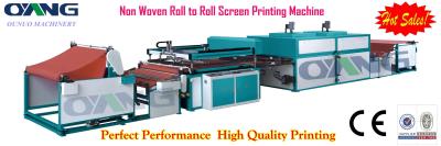 China d-cut bag non woven screen printing machine of 2 colors printing for sale