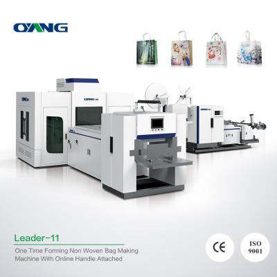 China Cubic Bag Non Woven Box Bag Making Machine With Touch Screen Control for sale