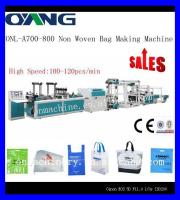 China CE Standard Full Automatic Non Woven Bag Making Machine / Equipment For Drawstring Bag for sale