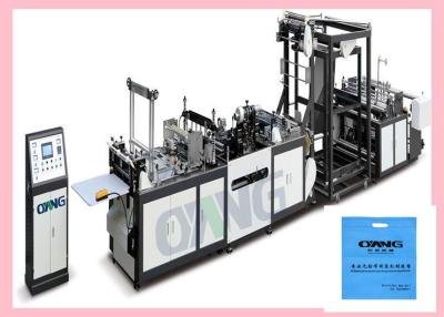 China rope bag ultrasonic non woven bag making machine of automatic feeding / counting for sale