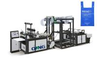 China Auto Ultrasonic Non Woven Bag Making Machine , Recycled Nonwoven D-cut / Box Bag Making Machinery for sale