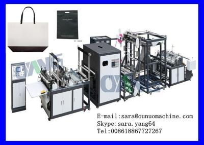 China Touch Screen Ultrasonic Non Woven Bag Making Machine For Box Bag for sale