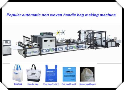 China Single Phase Non Woven Bag Making Machine / Equipment For Nonwoven Handle Bag for sale