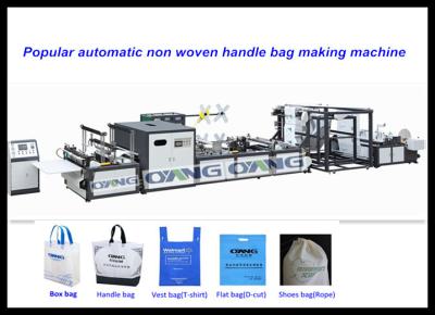 China Auto Recycled Non Woven Bag Making Machine , Handle T-shirt Bag Making Machines for sale