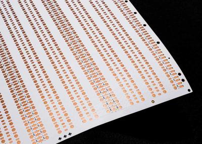 China Flexible LED FPC Circuit Board with 2835 LED Light Beats and White Film for Fire Protection Level V0 Applications for sale
