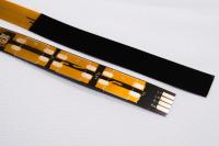 China Double Layer FPC Flexible PCB with Double-Sided Yellow Film, Surface Gold-Plated, and Fire Protection Level V0 for sale