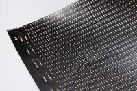 China Custom Flexible PCB Assembly Double Sided Black Text LED Flexible Display Screen FPC with Fire Protection Level V0 for sale