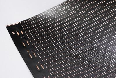 China Custom Flexible PCB Assembly Double Sided Black Text LED Flexible Display Screen FPC with Fire Protection Level V0 for sale