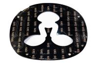 China Customizable Double Layer LED Beauty Mask PCB Board with Fire Protection Level V0 for Skin Rejuvenation for sale