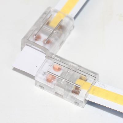 China 8MM Waterproof IP25 COB Connector with Quick Plug & Play for 24V/12V LED Strip Lighting for sale