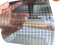China Transparent Flexible LED Screen with Double Layer Circuit Board and Fire Protection Level V0 for Easy Installation for sale