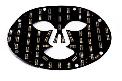 China Customized FPC Flexible Printed Circuit Board with LED Lights Polyimide Base Material Double Layer OSP Antioxidant for Medical Beauty Mask for sale