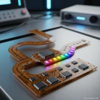 China Multi-layer Chip on FPC for Electronic Instruments and Colorful LED Strip Flexible Circuit Board for sale