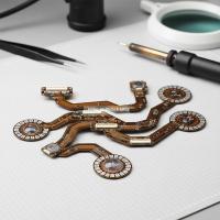 China Double Layer Flexible Printed Circuit Board with Fire Protection Level V0 and 0.25mm±0.05 Thickness for Medical Equipment for sale