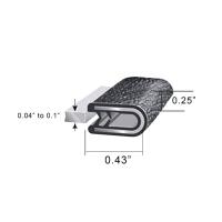 China Universal Car Rubber Anti Collision Strip Trim for Protecting Edges in Black for sale
