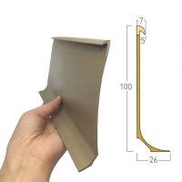 China Customer's Request PVC Flexible Flooring Wall Base and Cove Former with Capping Strip for sale
