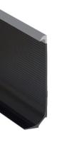 China OEM Accepted Flexible PVC Full Cove Former Capping Skirting Strips for Durable Cove for sale