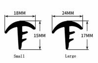 China Custom Shape Silicone Auto Edge Trim Rubber for Universal Car Dashboard Sealing Strip for sale