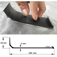China 30mmx3.2mm PVC Vinyl Capping Strips and Cove Former for Professional Flooring Solutions for sale