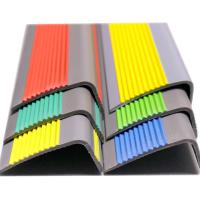 China Interior/Exterior Decoration Aluminium Stair Tread Nosing with Non Slip Rubber Insert for sale