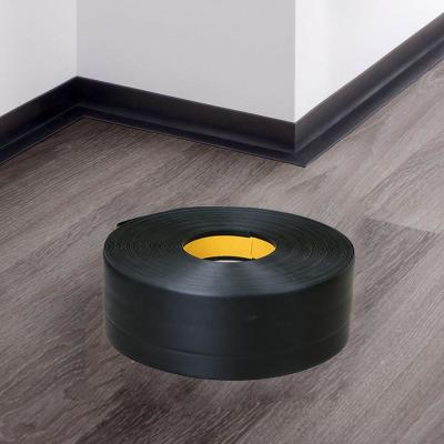China Extrusion Processing Service Vinyl PVC Skirting Board for Sturdy Wall Protection for sale
