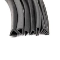 China Flexible Rubber Edge Trims for Glass or Metal Sheets U Profile EPDM or PVC Extrusion for sale