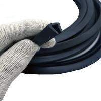 China Flexible Rubber Edge Trims for Glass or Metal Sheets U Profile EPDM or PVC Extrusion for sale